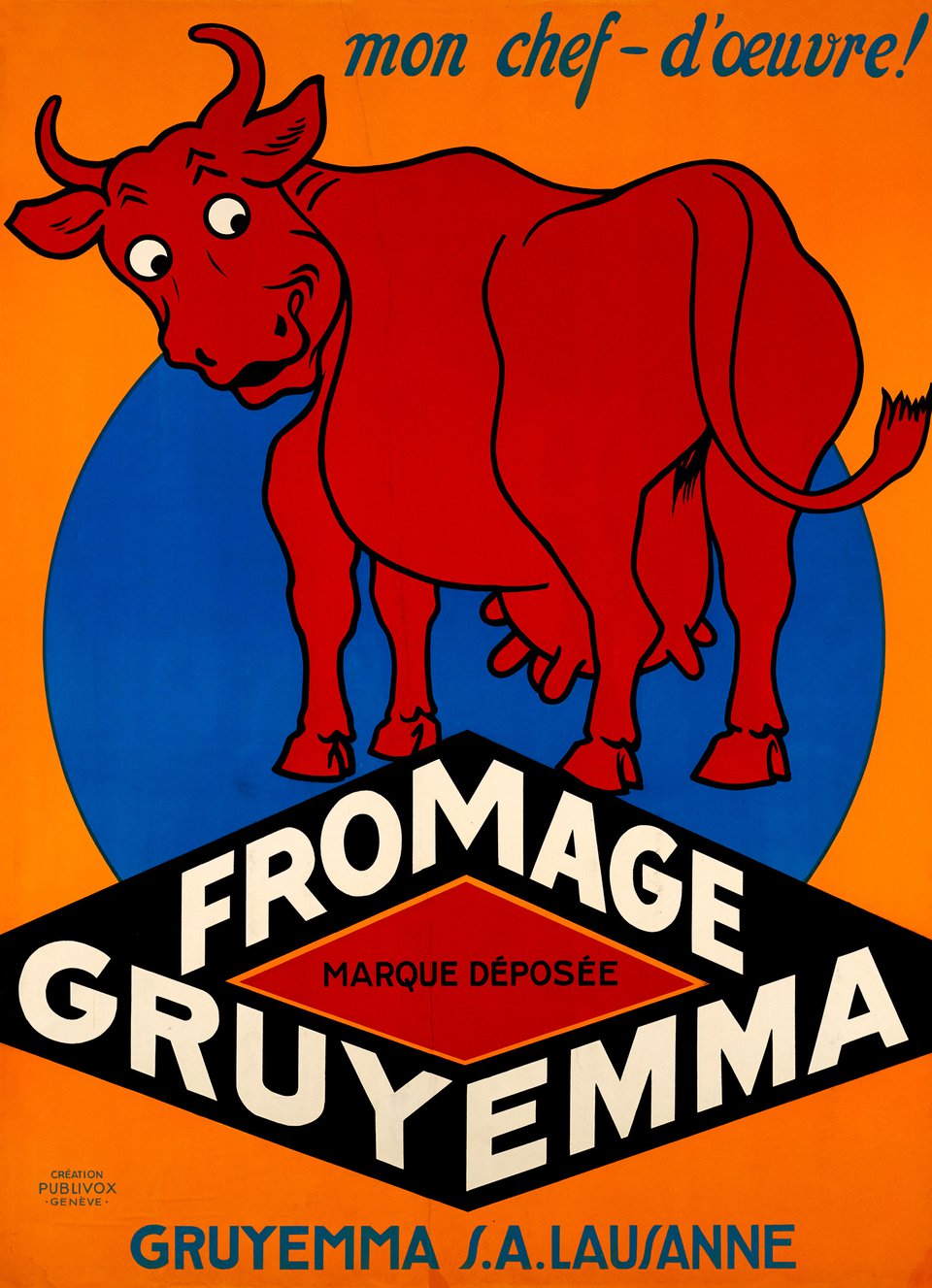 Vintage poster – Fromage Gruyemaa, mon chef d'oeuvre – Galerie 1 2 3